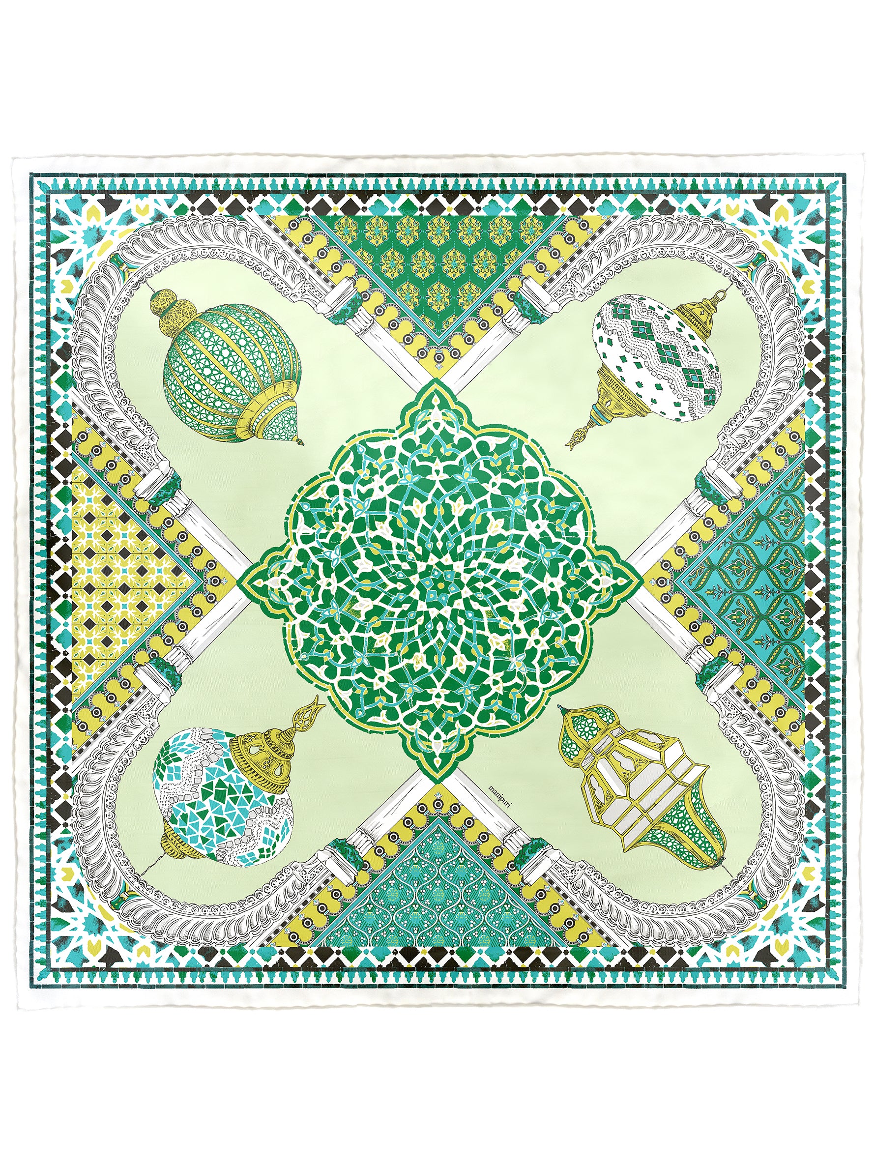 ＜シルクスカーフ65＞ランプ – manipuri