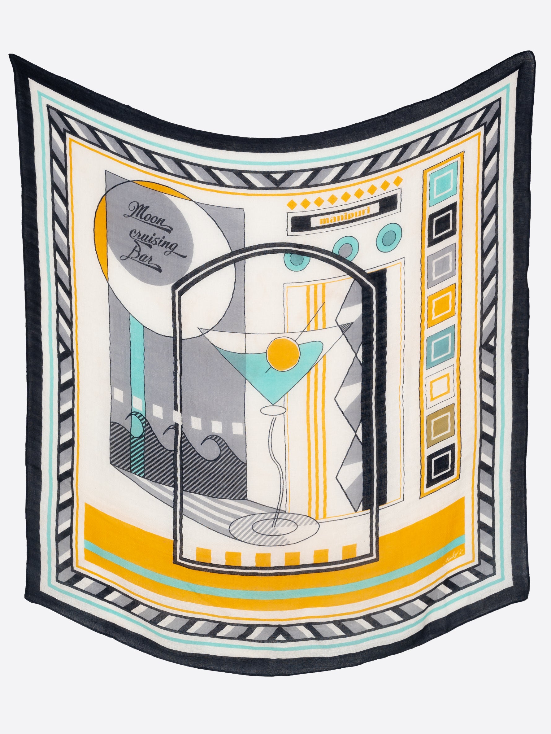 LINEN STOLE 120 / COCKTAIL – manipuri